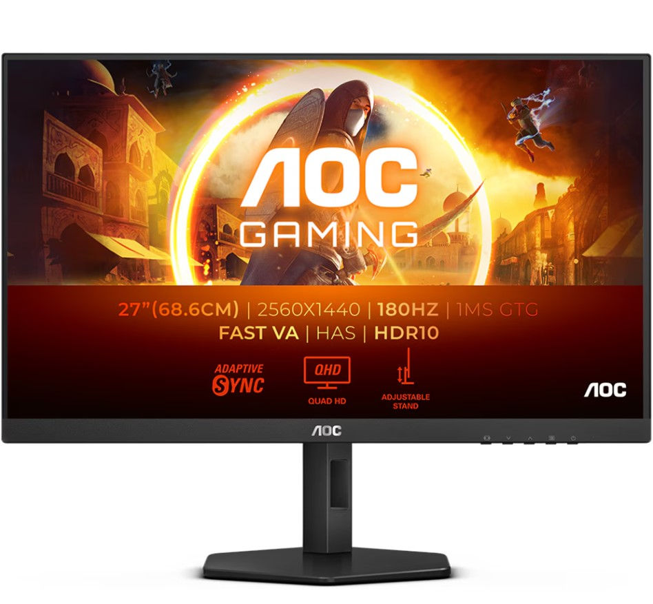 27 AOC Gaming Monitor Q27G4XN VA 2К, QHD, 180Hz, 0‎.5ms, HDR10 [Nou/Sigilat]