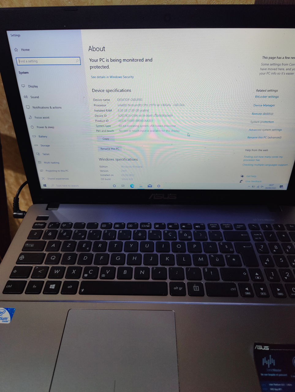 Asus x550c