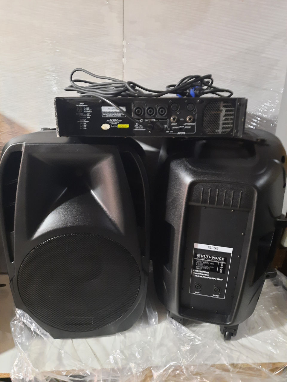 Set muzical profesionall boxe aplificator 8000 lei
