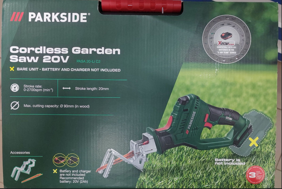 Пила(сучкорез) на аккумуляторе Parkside 20V Pasa 20-Li C2