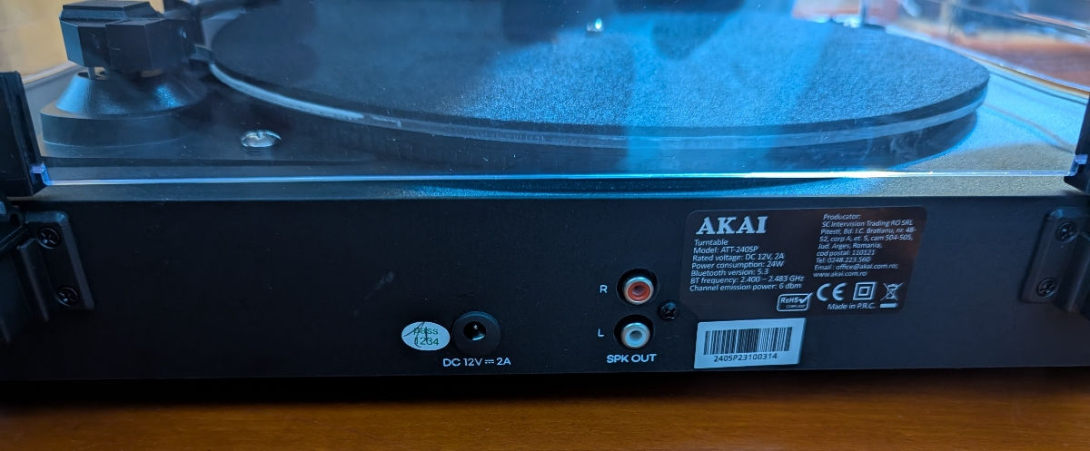 Player de vinile akai