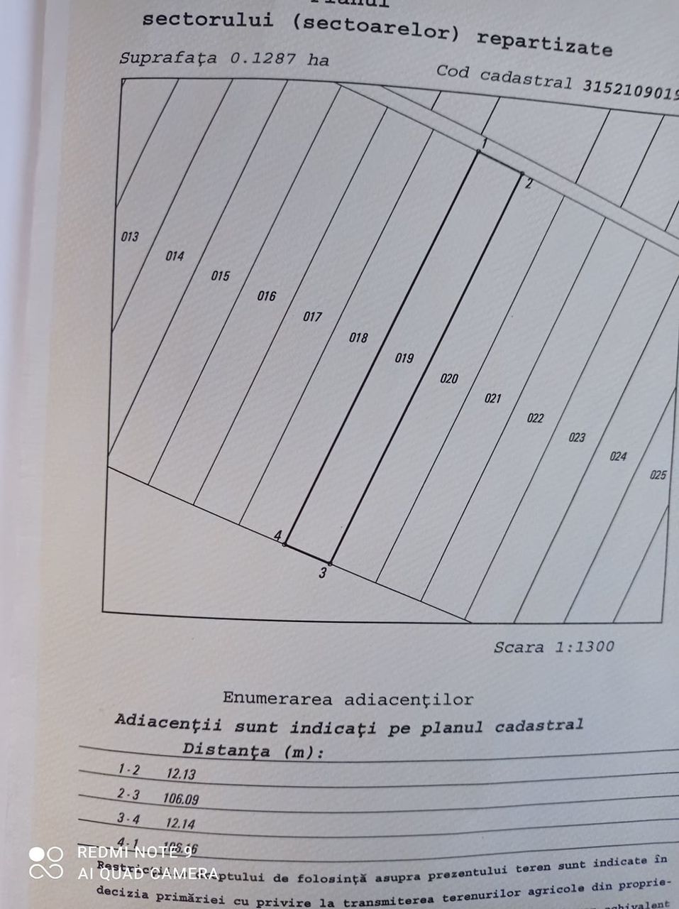 Vind cota de pamint in s.Slobozia Dusca si teren pentru constructie