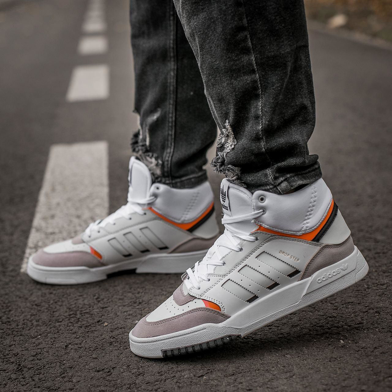 Adidas Drop Step Mid White/Grey/Orange