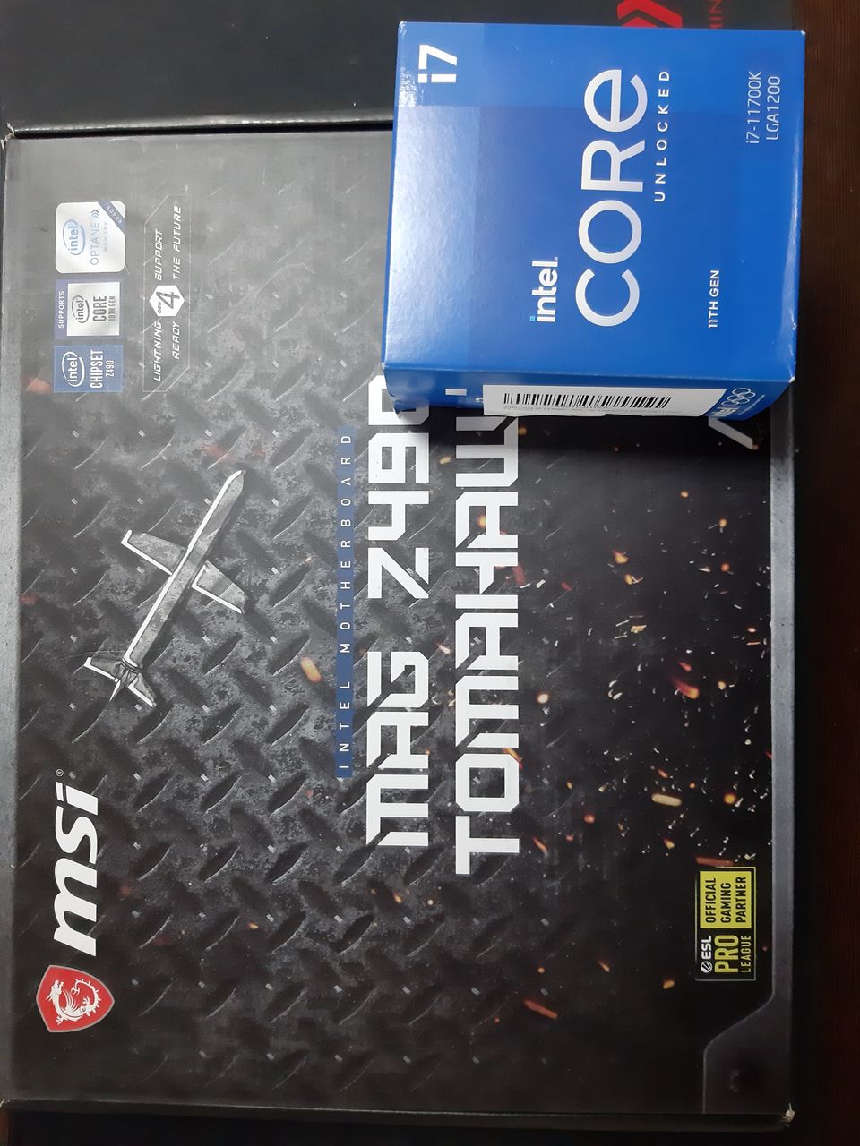 intel i7 11700k +msi z490 tomahawk socket 1200
