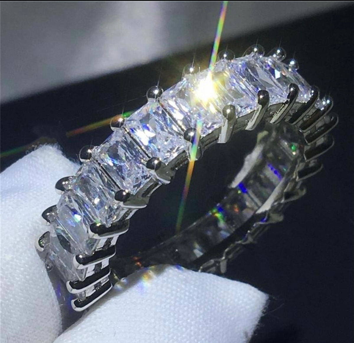 Inel Princess, mărimea:6 , 7 ( 16,17) material: Inox Greutate: 6 g Pret ...