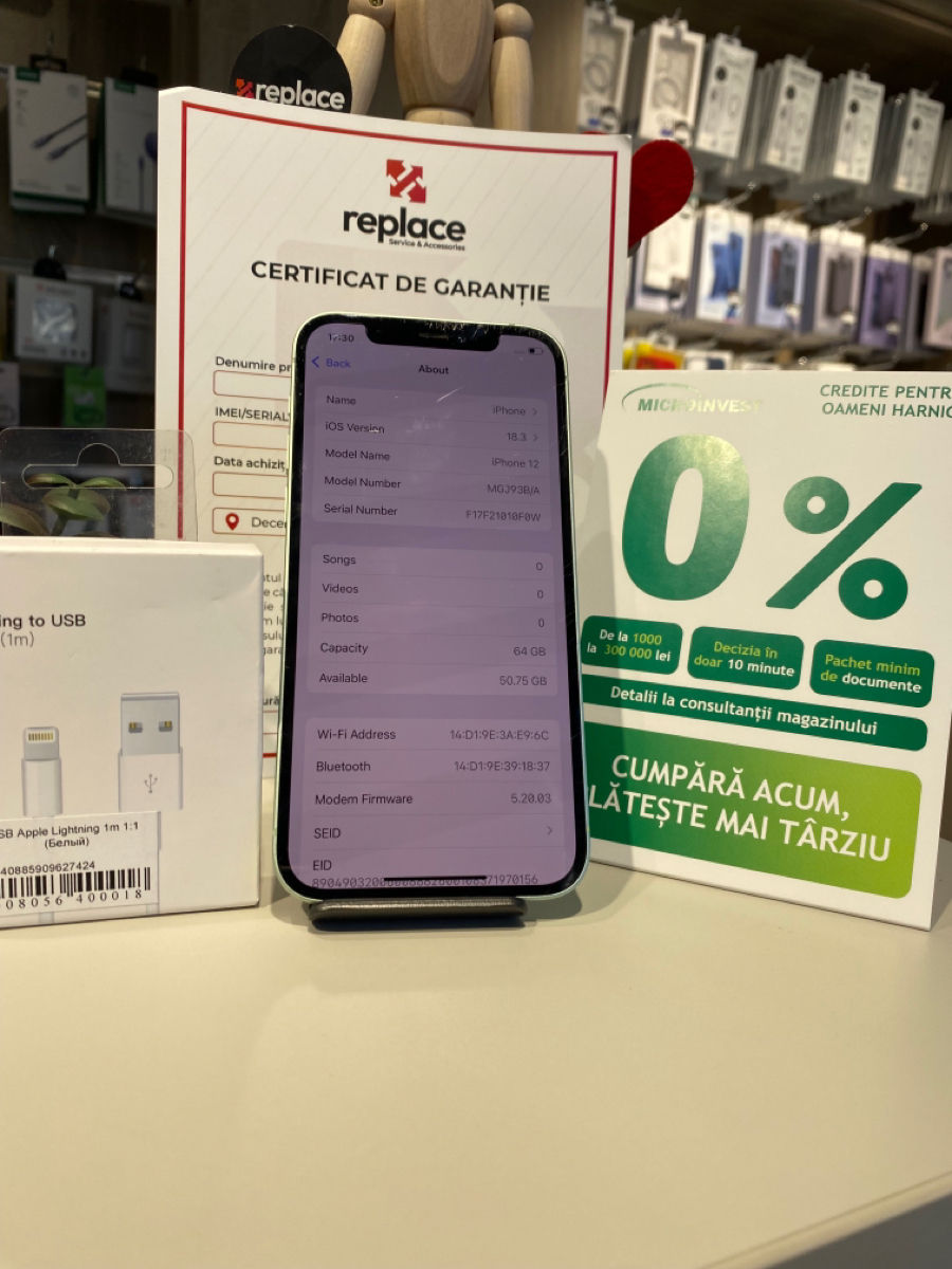 Iphone 12 Green 64gb 100%