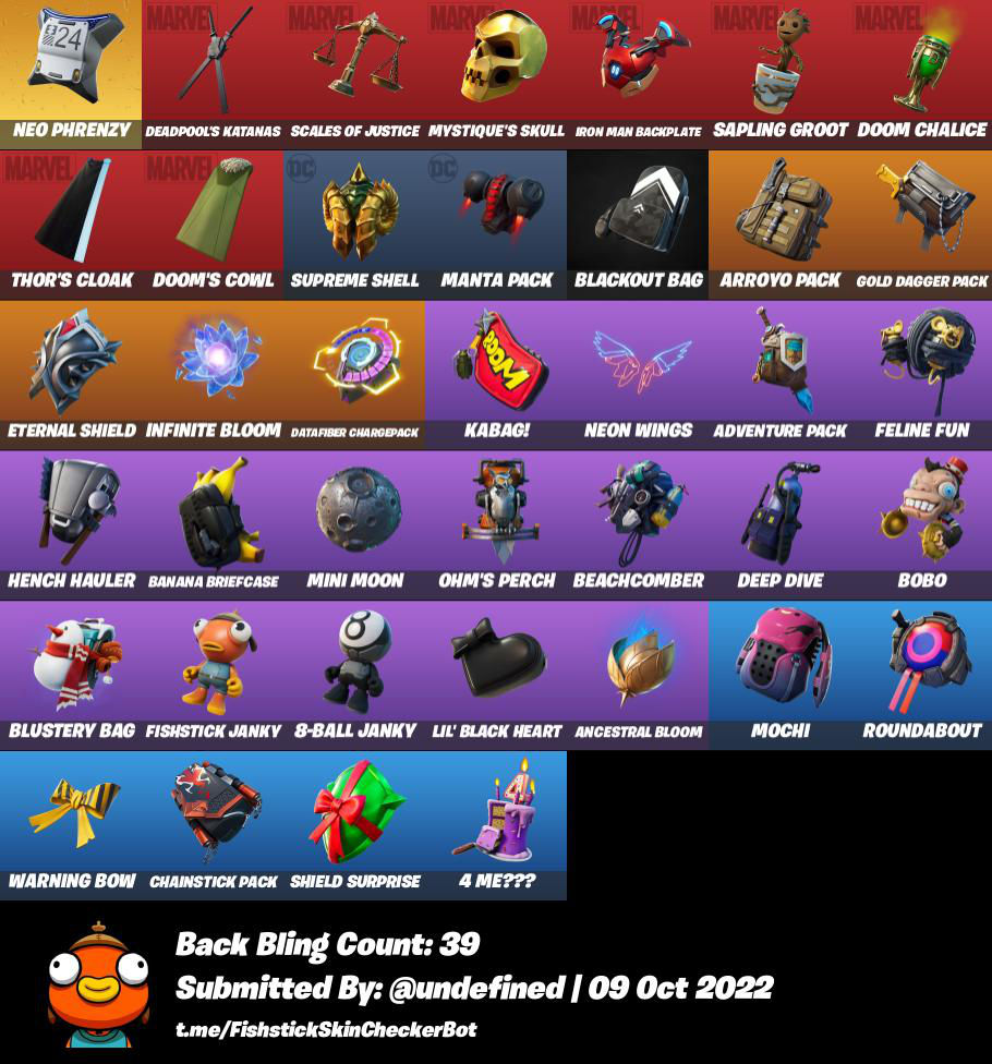 Cont Fortnite 37 skins