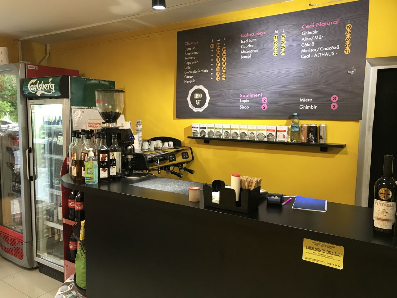 Afacere activa, Magazin de bere & alcool.