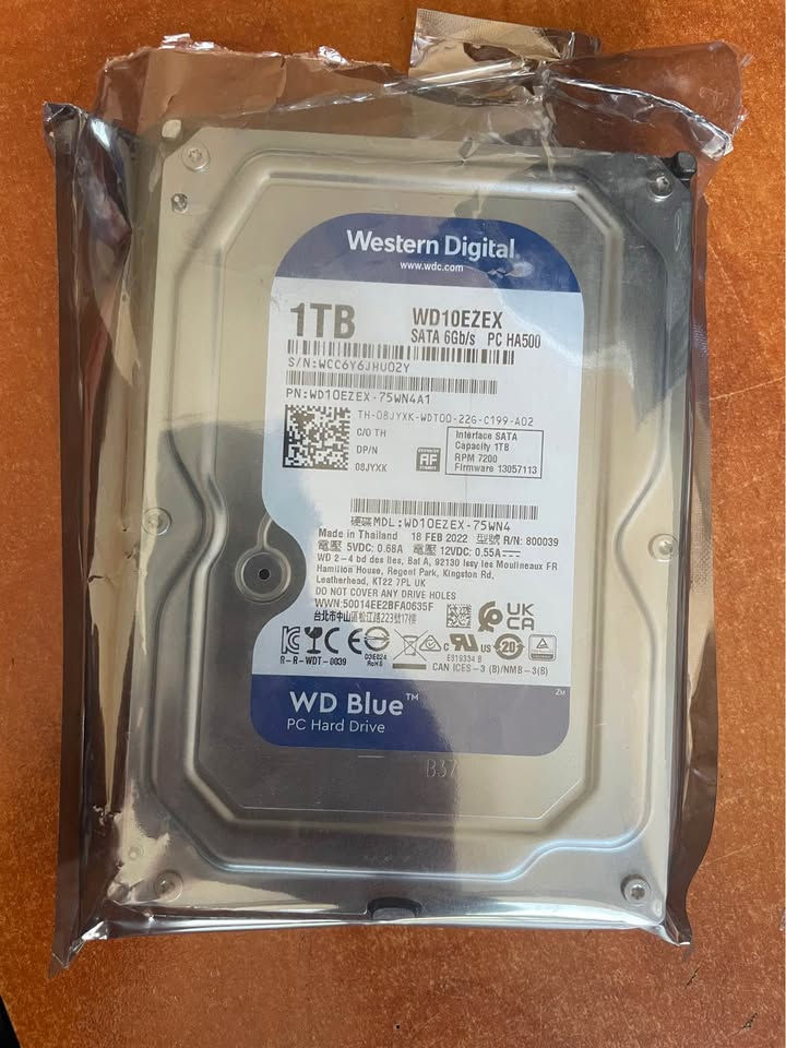 HDD 1 TB, 7200 RPM