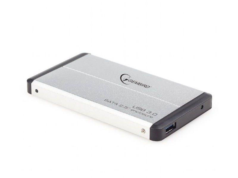 2.5" Sata Hdd External Case (Usb 3.0), Silver, Gembird "Ee2-U3S-2-S"