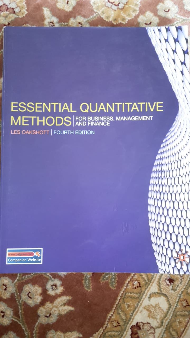 Учебник на англ языке по статистике Essential quantitative methods for ...