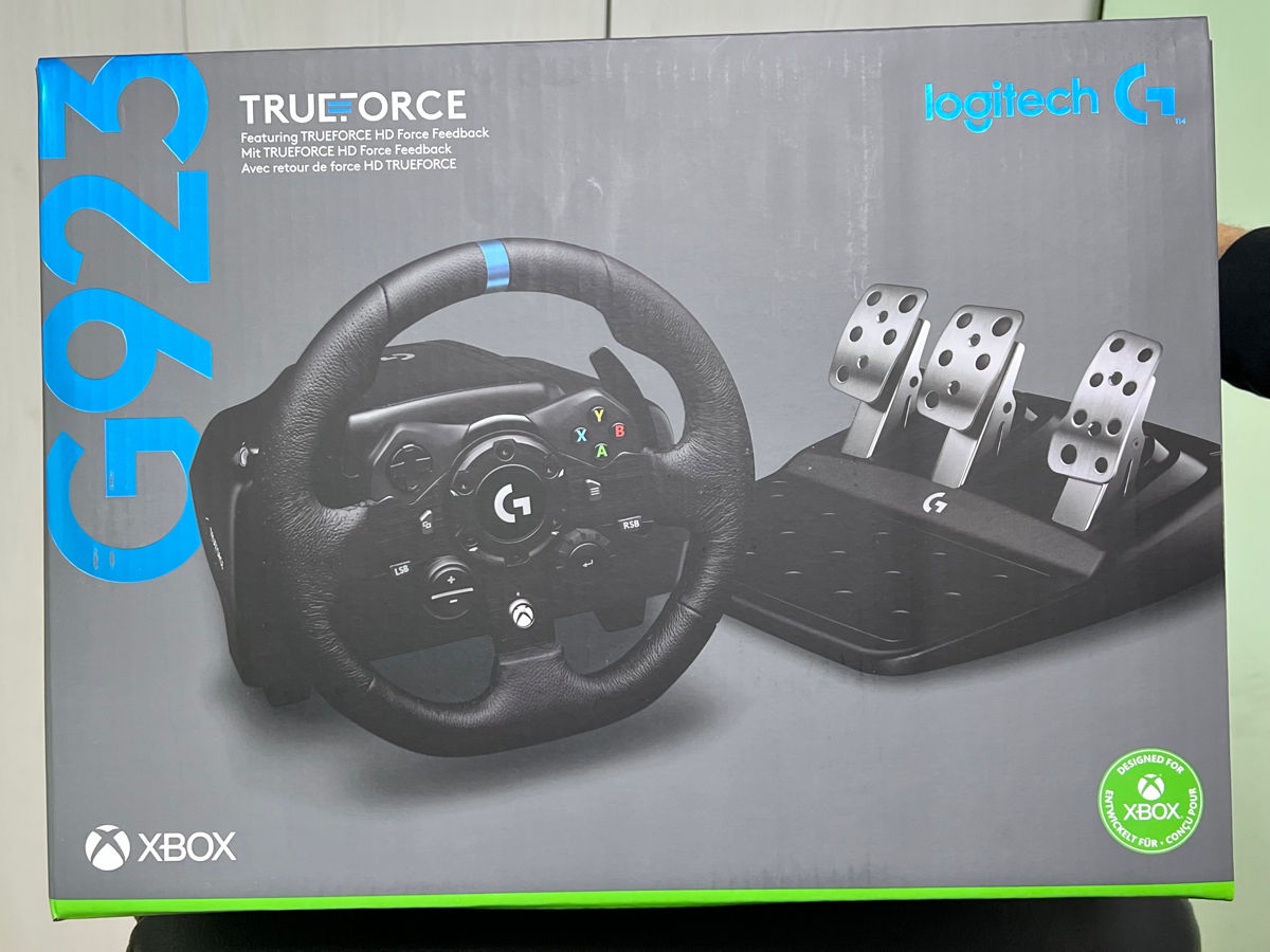Wheel Logitech Driving Force Racing G923, for Xbox, 900 degree, Pedals ...