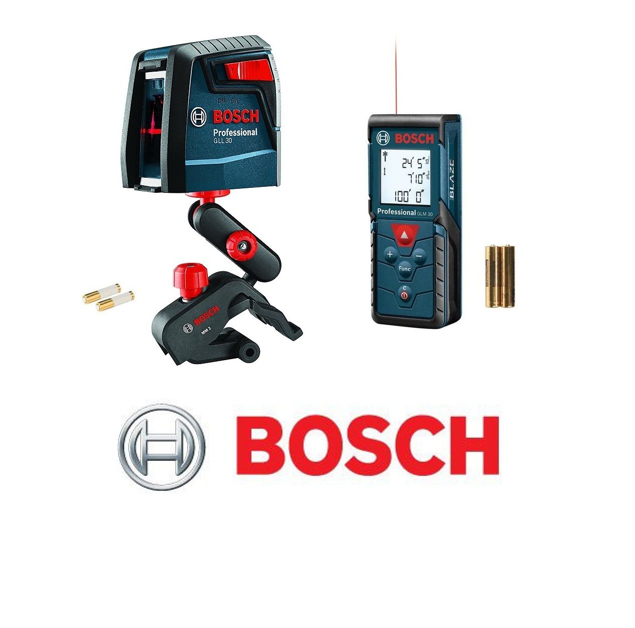 Bosch лазерный уровень и лазерная рулетка