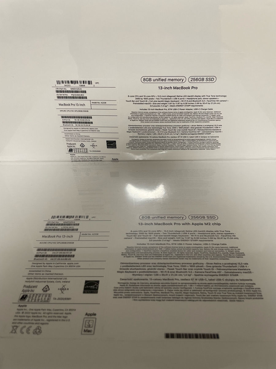 MacBook Pro M2 256 GB Silver GARANTIE
