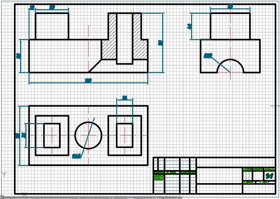 Desene tehnice in autocad / чертежи в автокаде / UTM