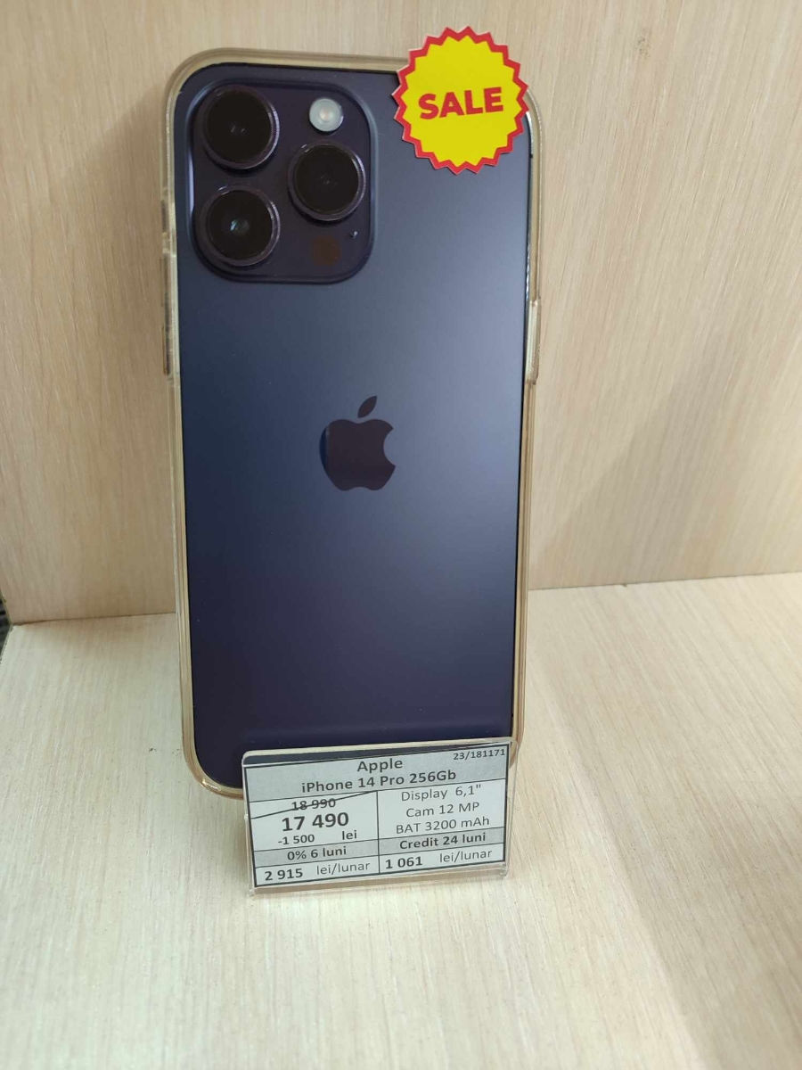 Apple Iphone 14 Pro 256 gb 17490 lei
