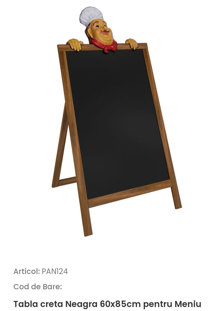 Tabla pentru meniu cu creta