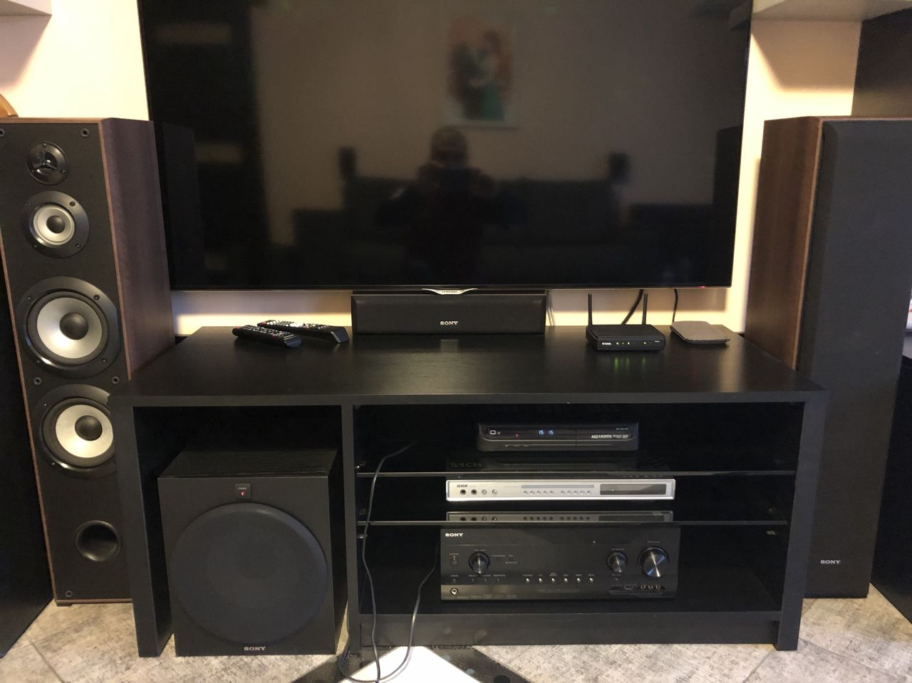 Sony str-dn1030 + ss-f6000 +sa-w2500