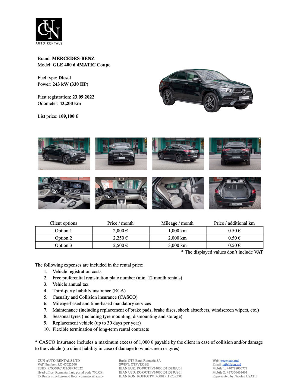 Mercedes-Benz GLE 400 d 4MATIC Coupe verde emerald