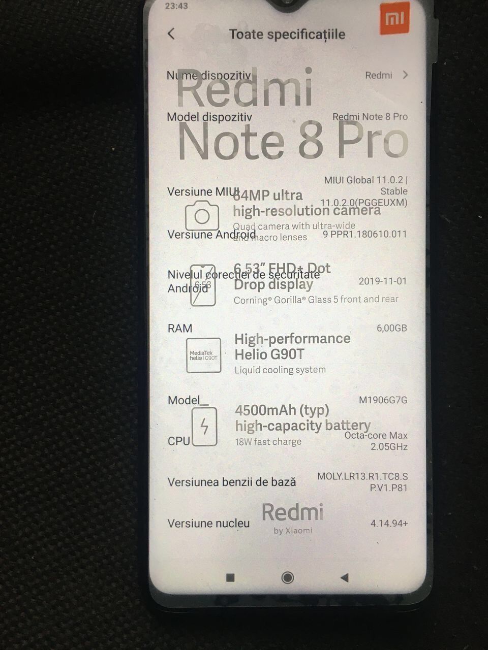 Redmi not 8 pro