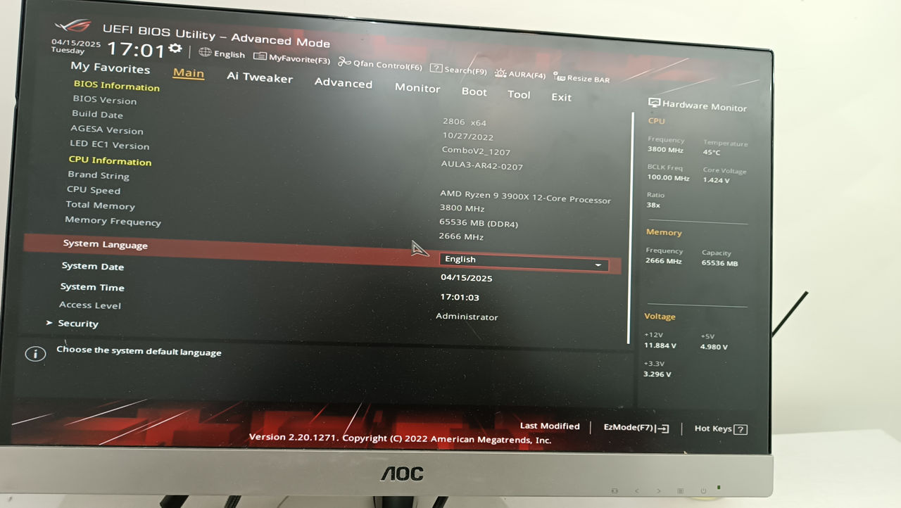 Asus ROG Bstrix 550-F Gaming AM4 / Ryzen 9 - 3900X