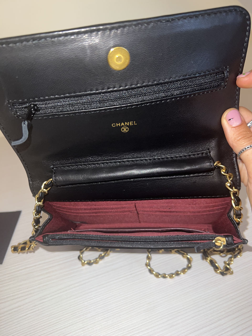 Geanta Chanel originala cu certificat, piele naturala, stare noua