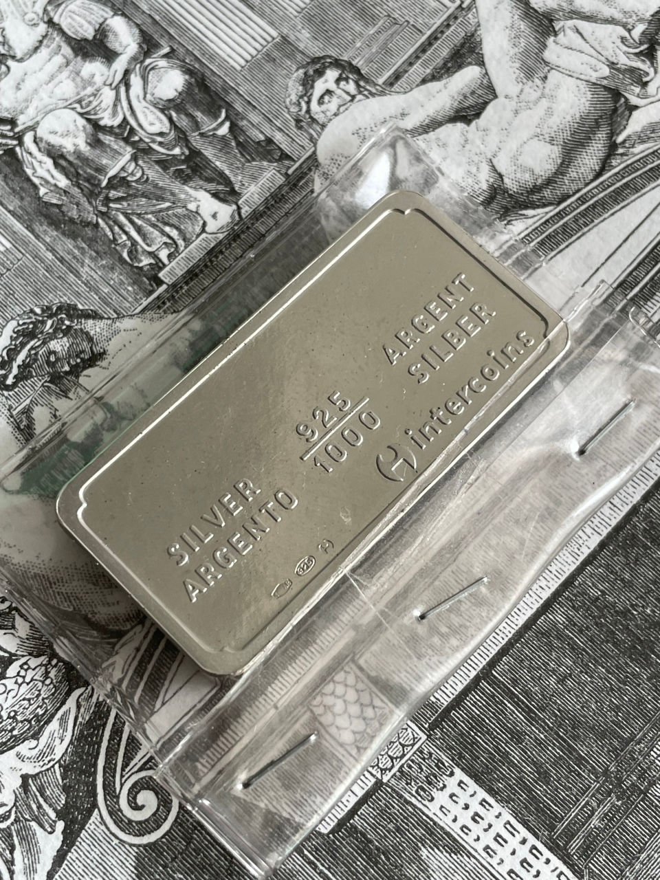 Серебряный слиток 60 гр.