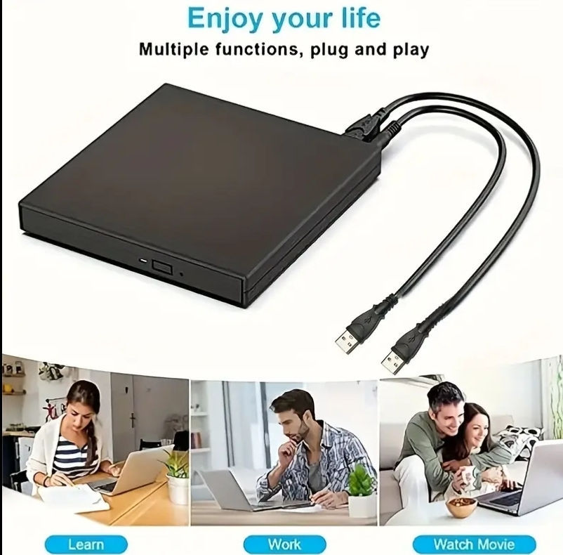 Unitate externa CD, DVD pentru a citi discurile la laptop