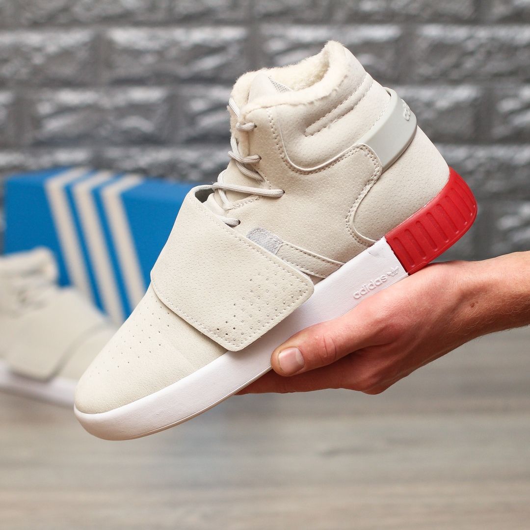 Adidas Tubular Invader Strap с мехом, cu blana