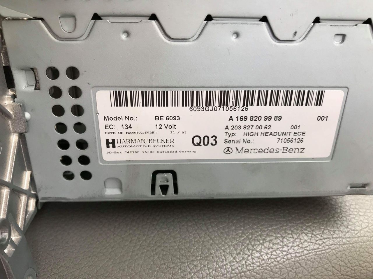 Mercedes 2 din comand W203 W209 W210 W168