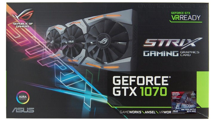 asus rog strix gtx 1070 gaming 8 gb