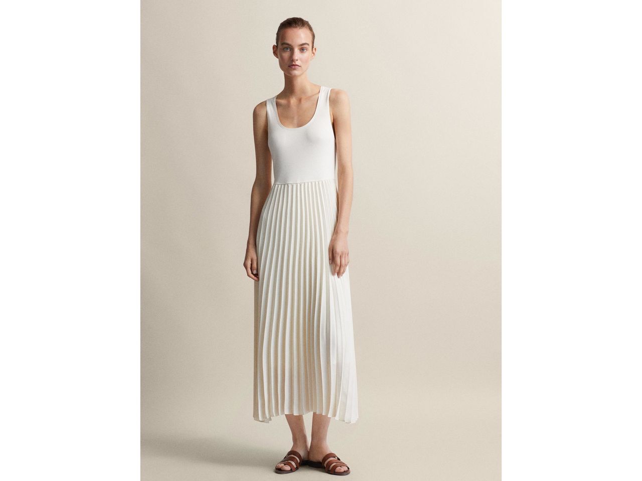 Rochie Massimo Dutti Ivory 6608/548/712