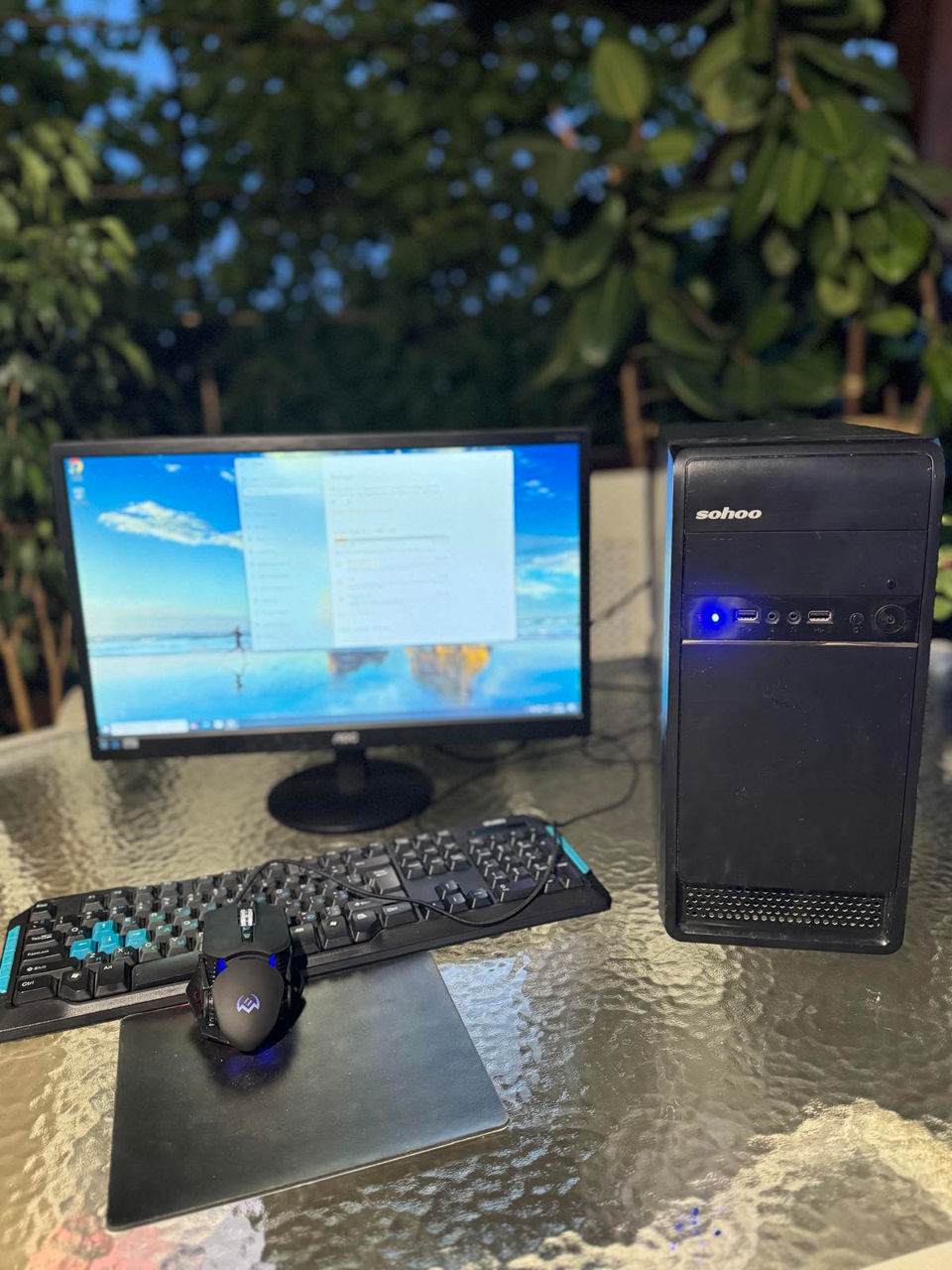 Computer, monitor, tastatura, mouse placa Wi-Fi