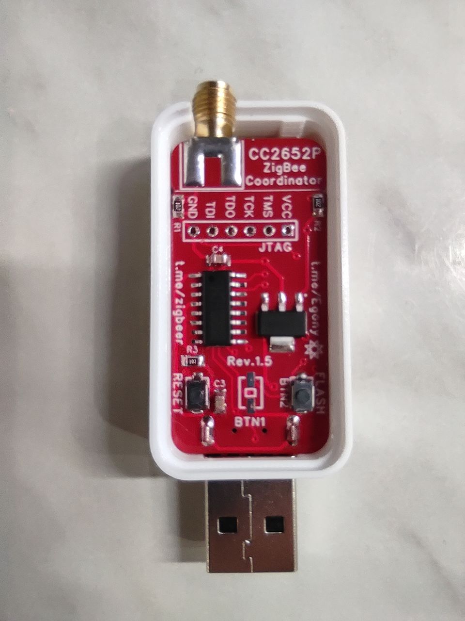 Координатор Zigbee V4 Rev 1.5 CC2652P, USB Stick