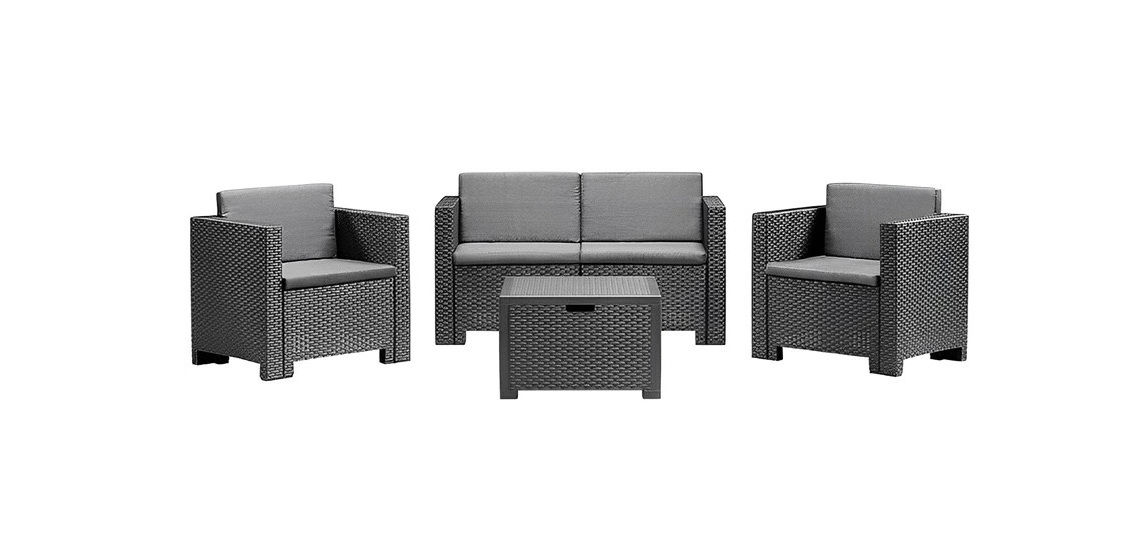 Set mobila de gradina Bica Colorado 2 Graphite!