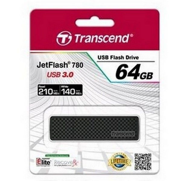 64Gb Usb3.1 Flash Drive Transcend "Jetflash 780", Black, Classic ...