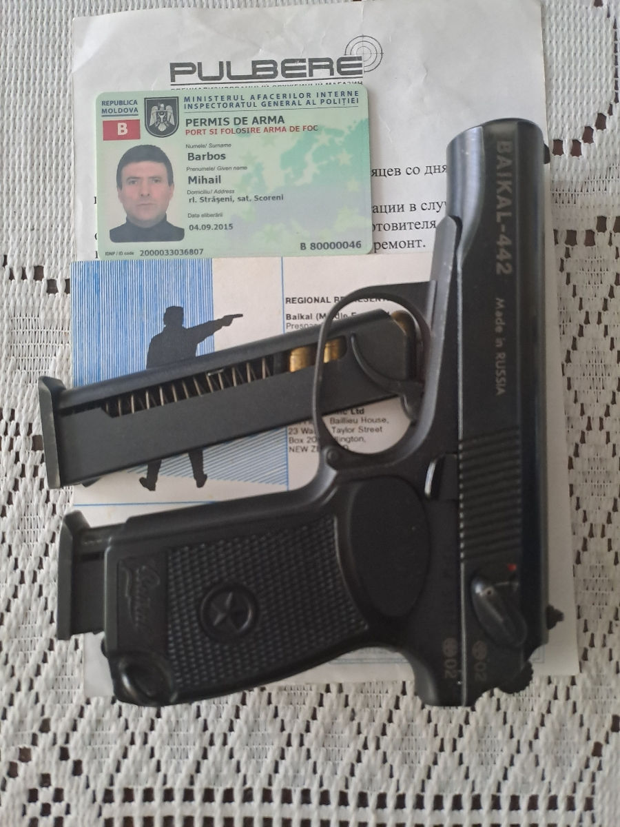 pistol 9mm baikal 442