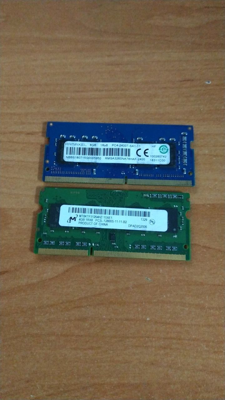 Оперативка для ноутбуков sk hynix DDR4 8gb sk hynix DDR3 4gb Micron ...