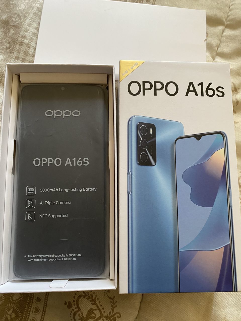 OPPO A16s 4GB/ 64GB Crystal Black, Новый. Телефон из Европы