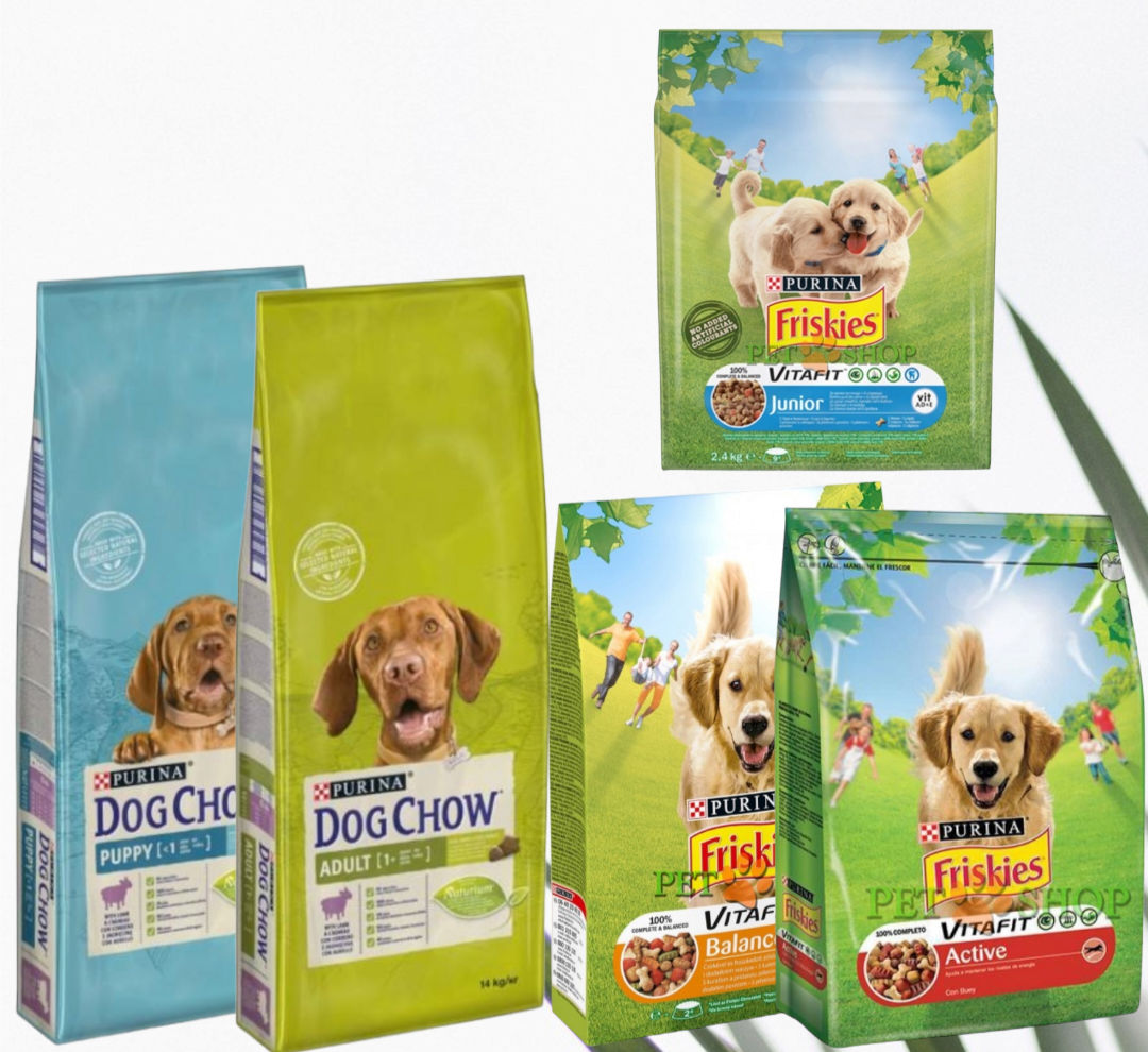 DogChow и Friskies для щенков и взрослых собак! Доставка бесплатно!