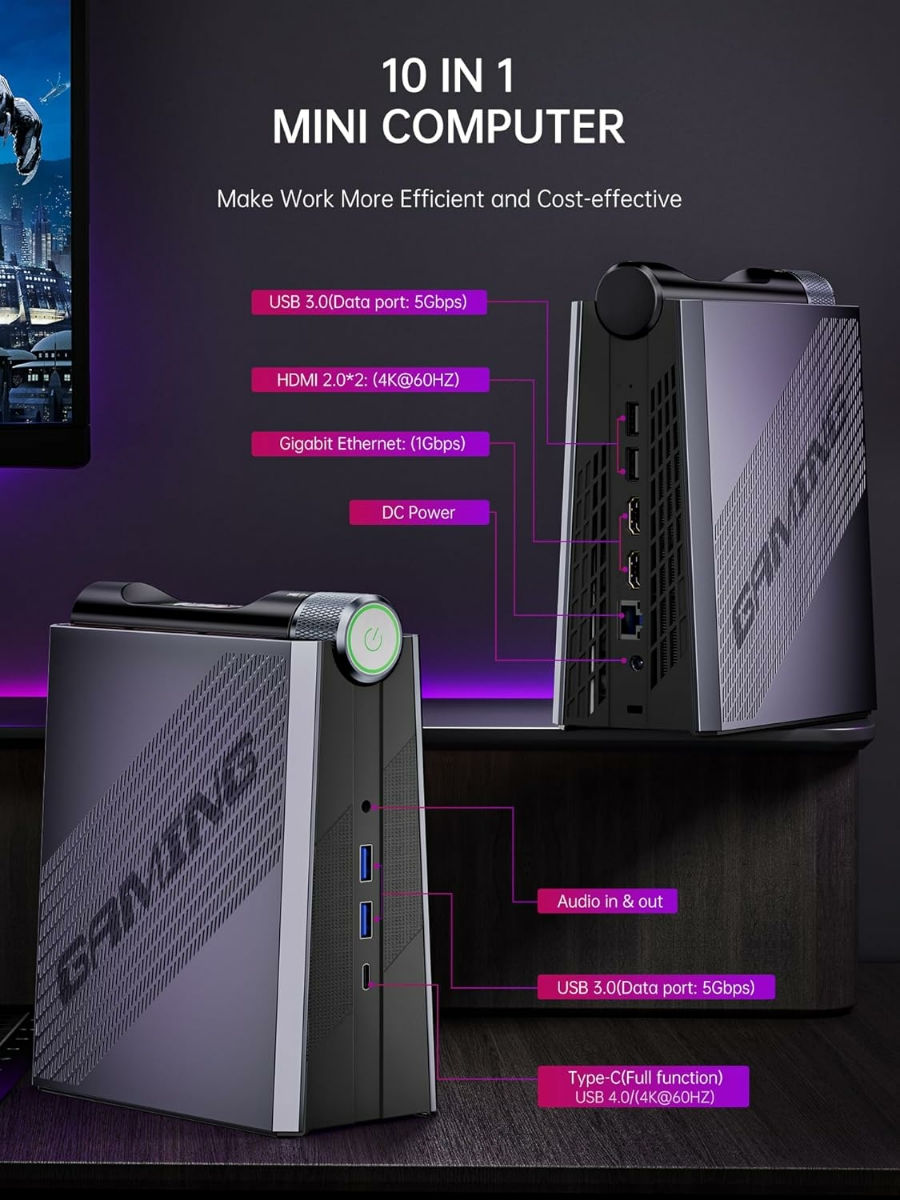 Gaming Kit Ryzen9 + RX7600M XT 8GB Video / MiniPC + eGPU / Acemagician ...