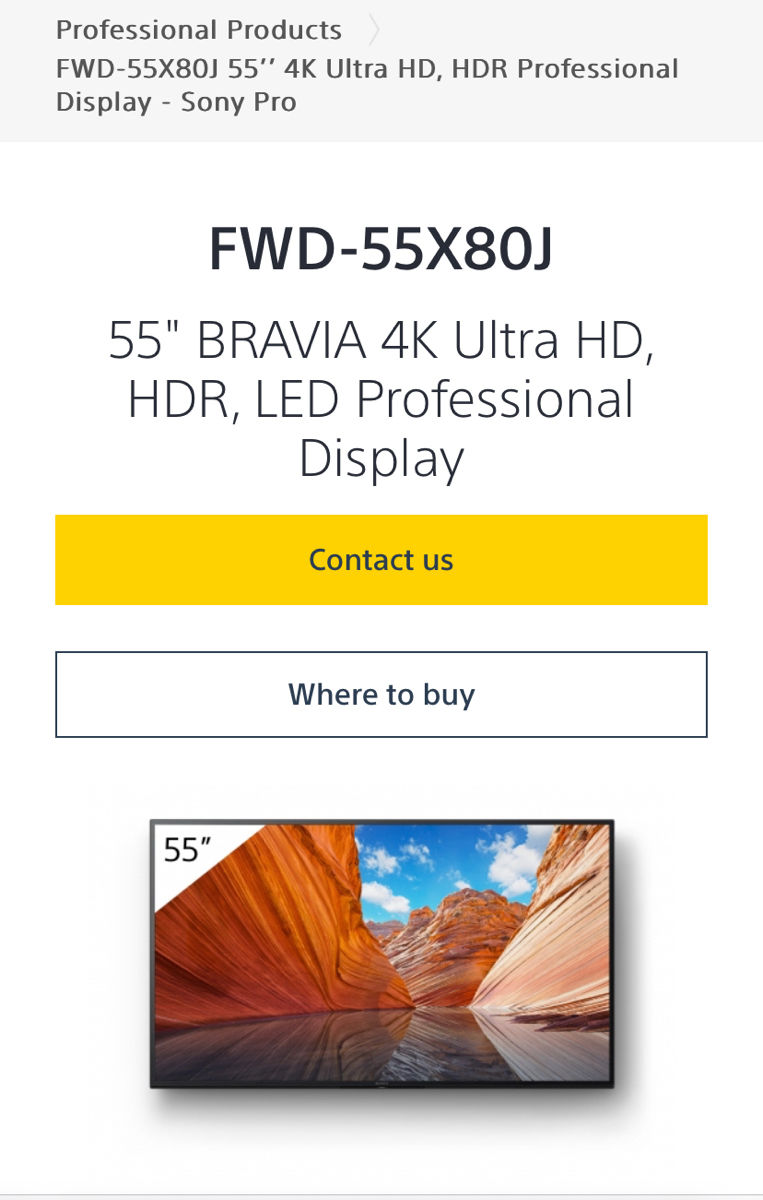 Sony bravia X1 4K HDR processor