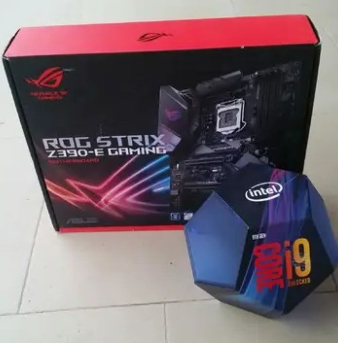 Intel Core i9 9900k + Asus ROG Strix Z390 -E Gaming
