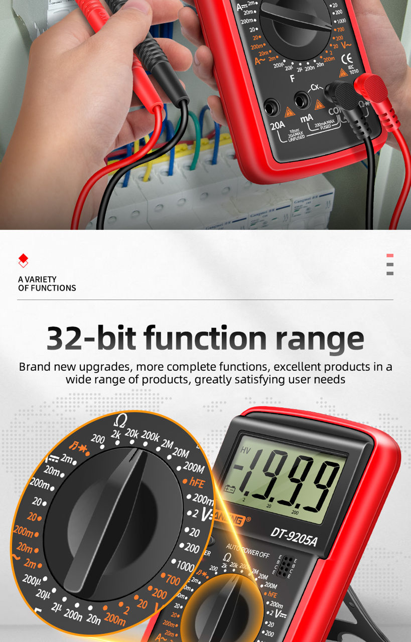 Multimetr DT9205A ANENG