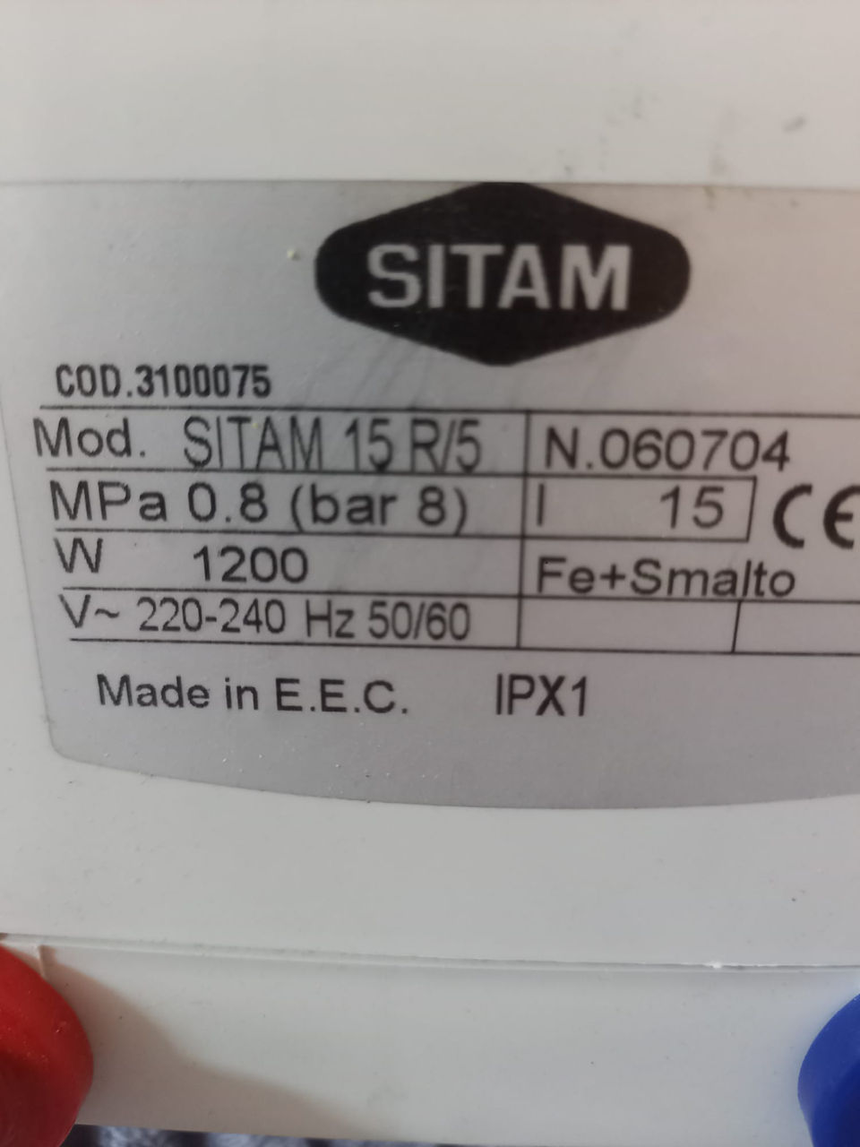 Boiler 15 litri, SITAM,nou.