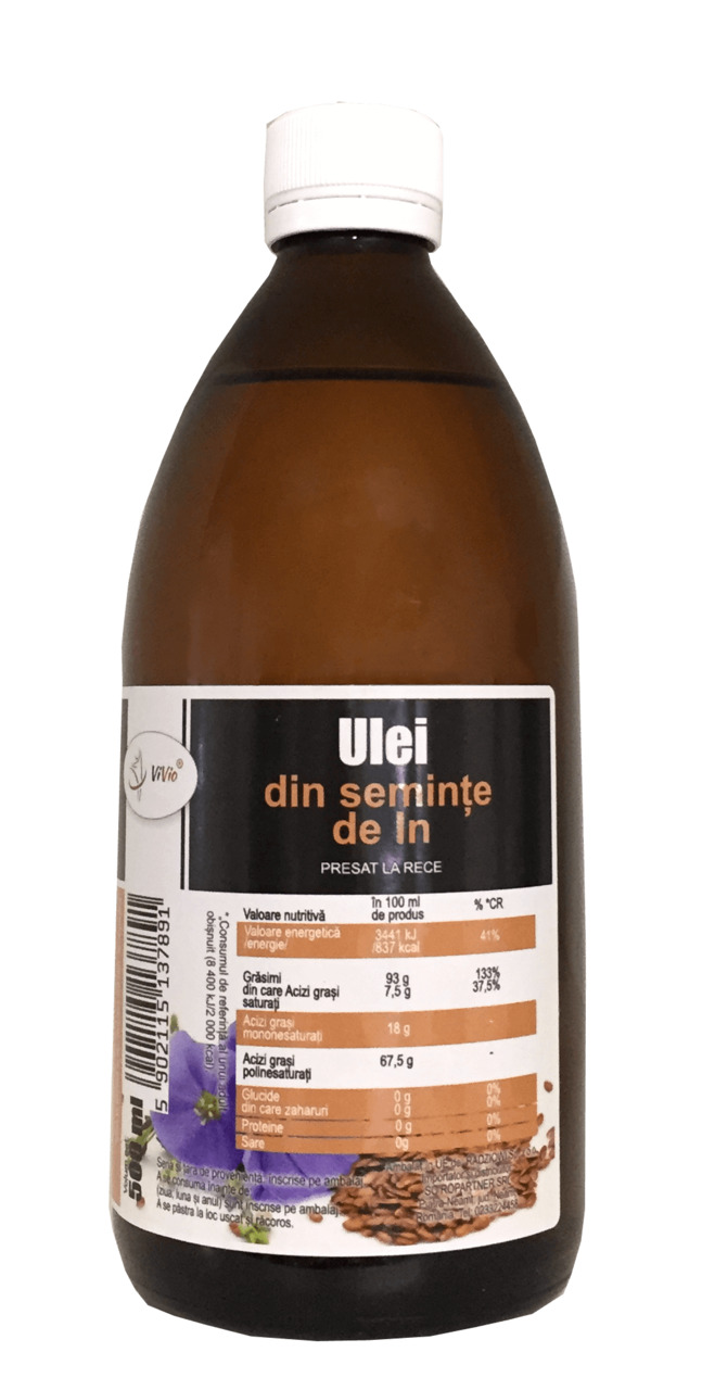 Ulei de In presat la rece Масло льняное холодного отжима