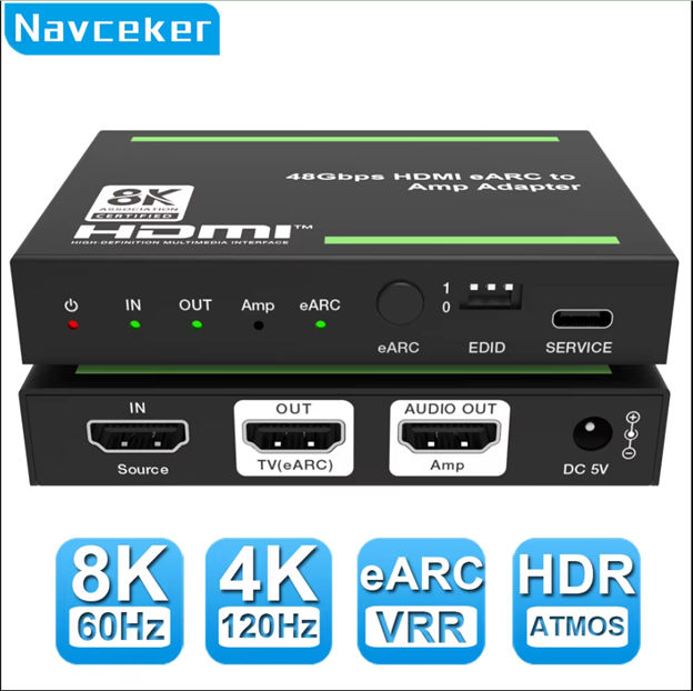 HDMI 2.1 Audio Extractor eARC для 4K/8K видео и старых ресиверов