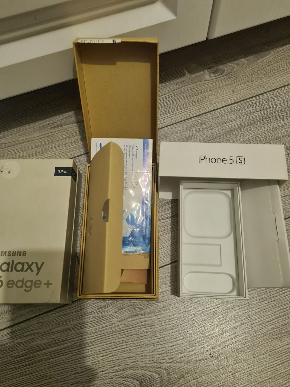 Оригинальные коробки iPhone 5s, Samsung Note 3, Samsung S6 Edge