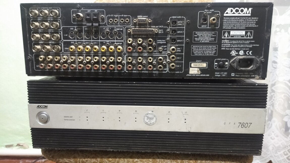 продам Процессор предусилителя Adcom GTP-880 и многоканальный усилитель ...