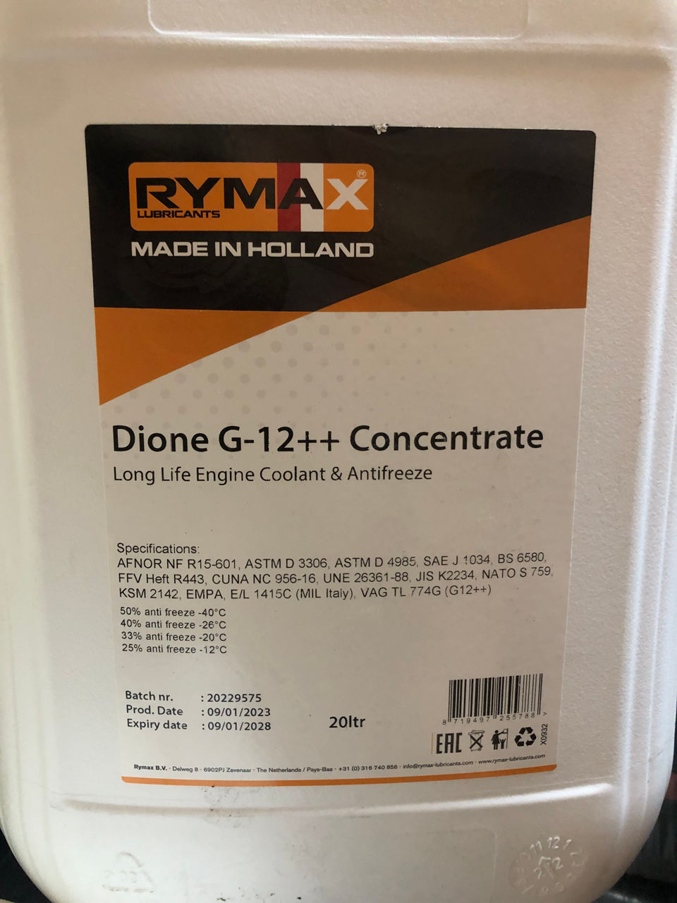 Концентрат антифриз dion g-12 rymax